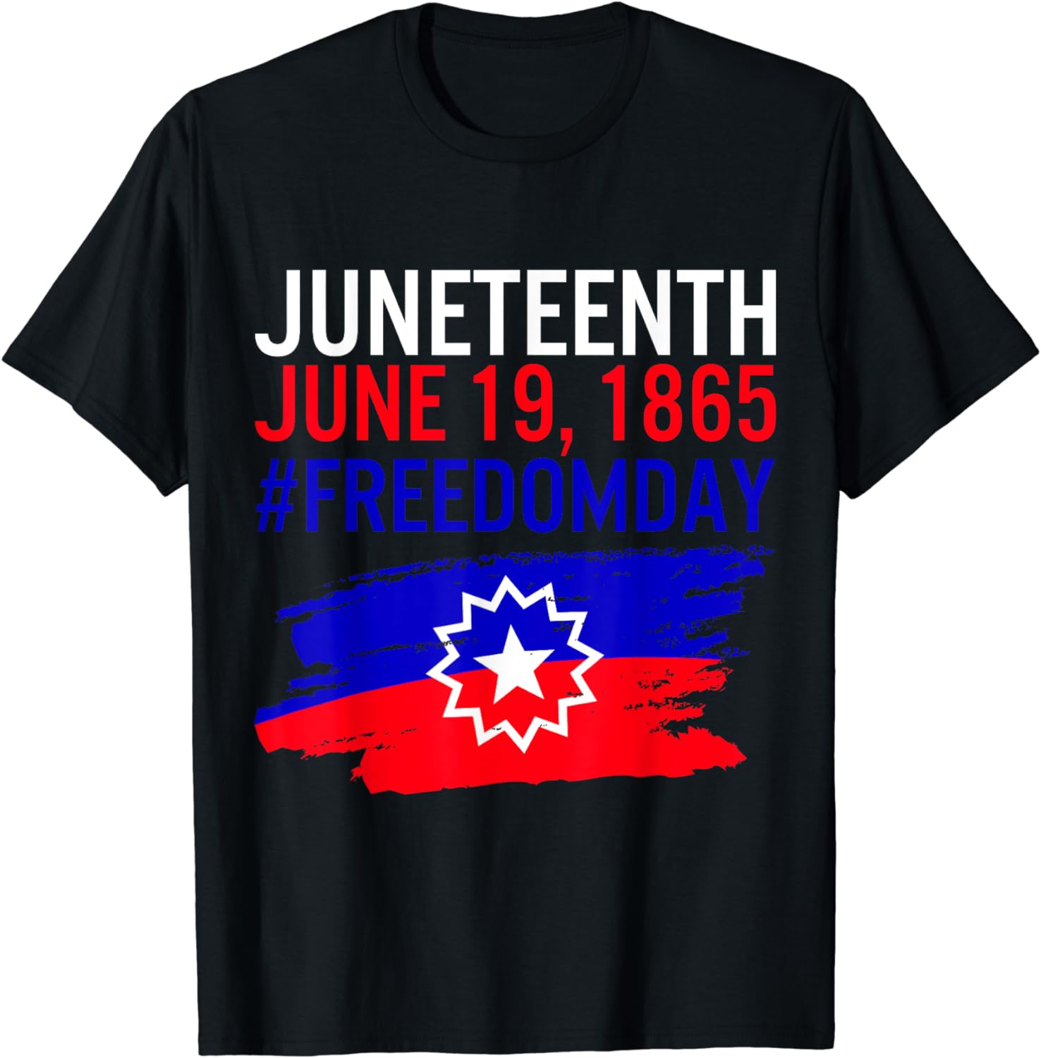 Flag Afro Free-ish Black History African American T-Shirt - Walmart.com