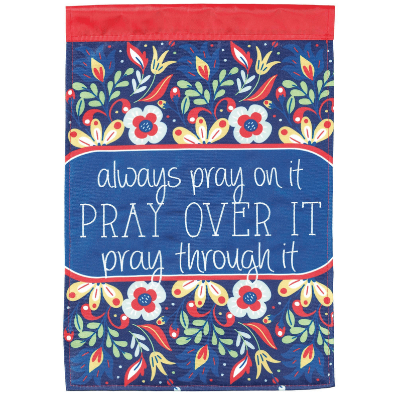 Flag Always Pray Applique Plus Garden - Walmart.com