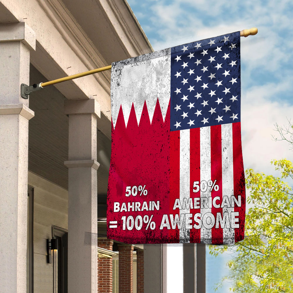 Flag American Half Bahrain Flag Bahrain American Friendship Bahrain U.S ...