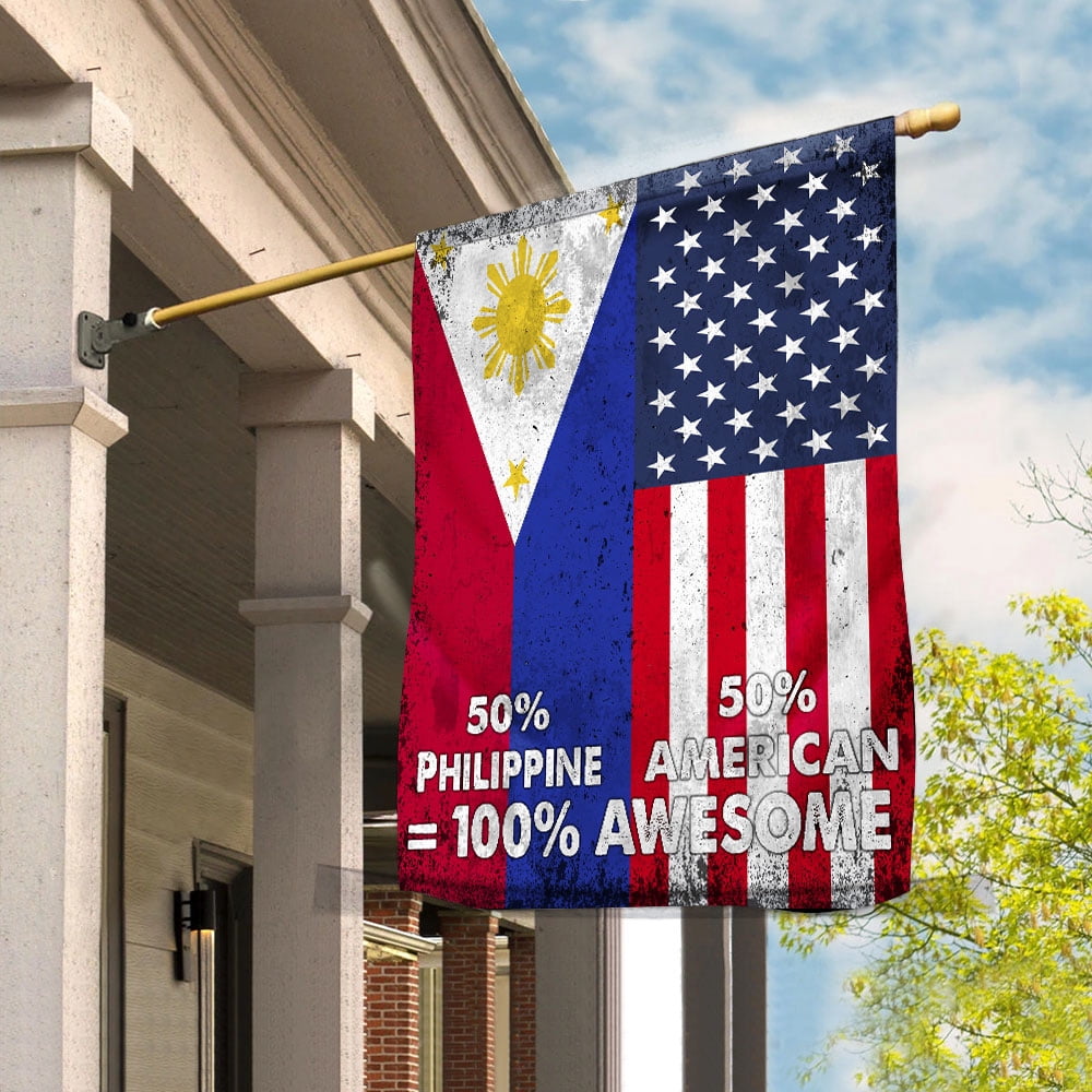 Flag American Half Philippine Flag Philippine American Friendship ...