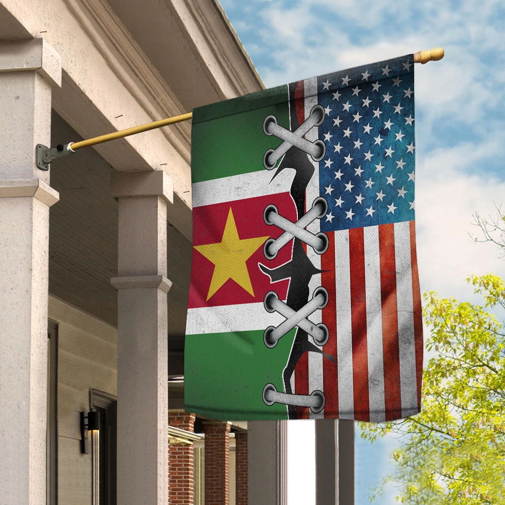 Flag Made In America With Surinamese Parts Surinamese American ...