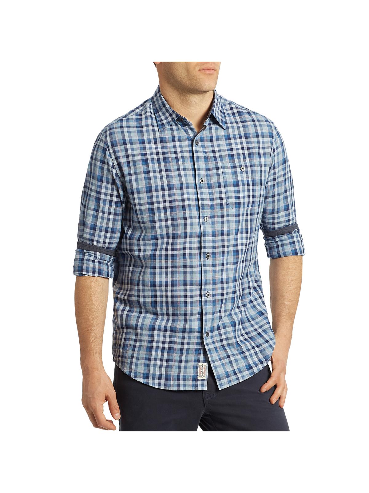 Flag & Anthem Mens Clayton Plaid Regular Fit Button-Down Shirt ...