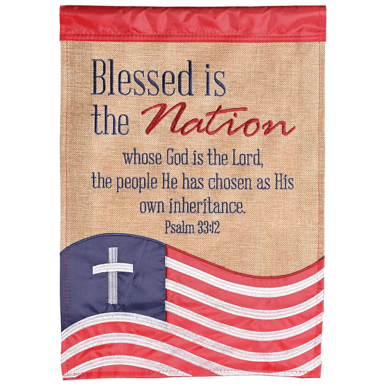 Flag Applique Blessed Nation - Walmart.com