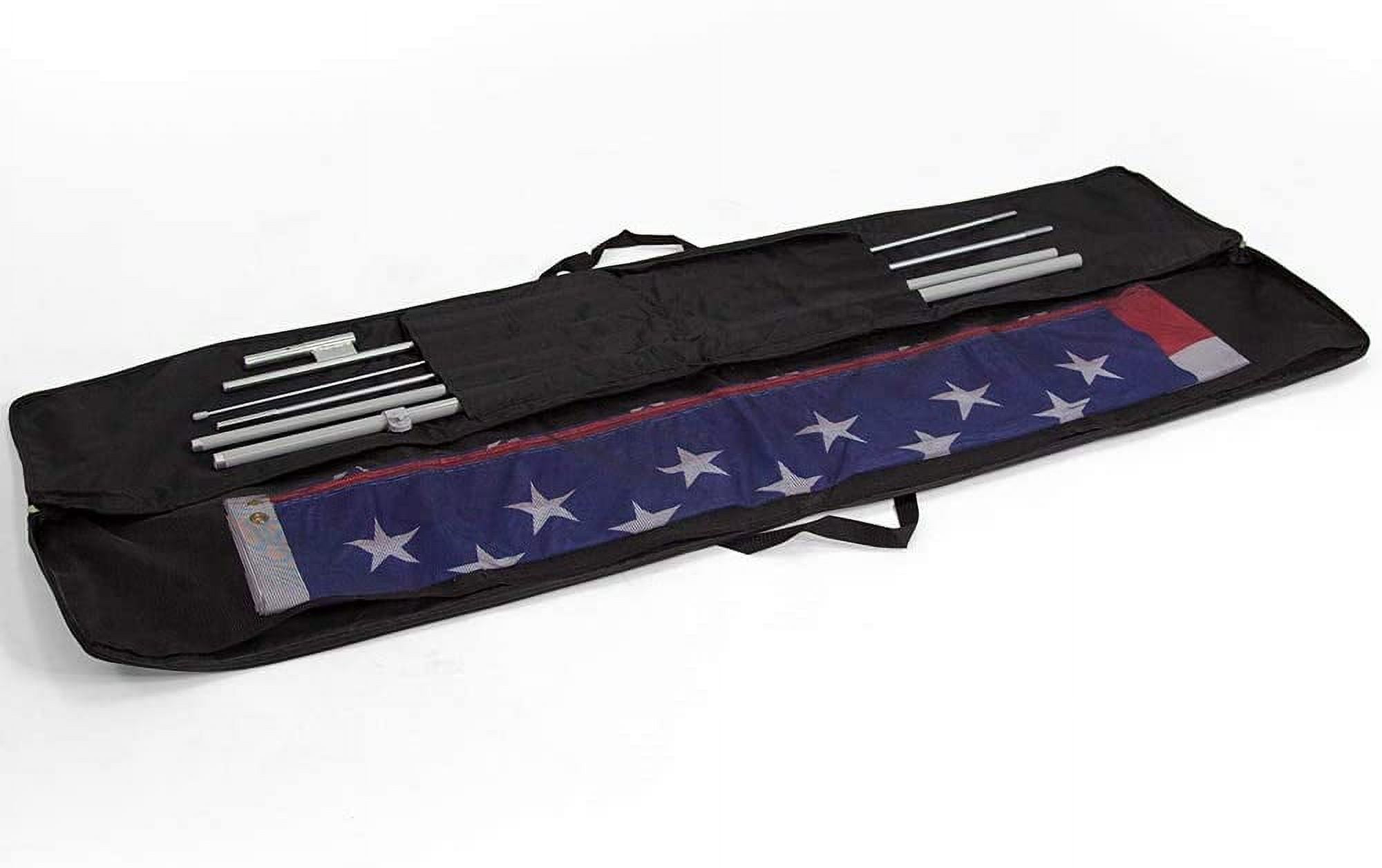 Flag Bag – 63in x 12in Flag Equipment Bag, Black Polyester Banner ...