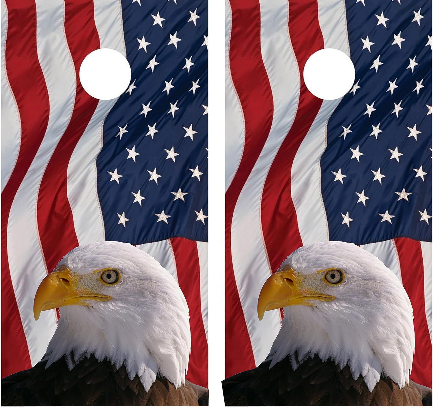 Flag Bald Eagle Laminated Board Decal Wrap Wraps - Walmart.com