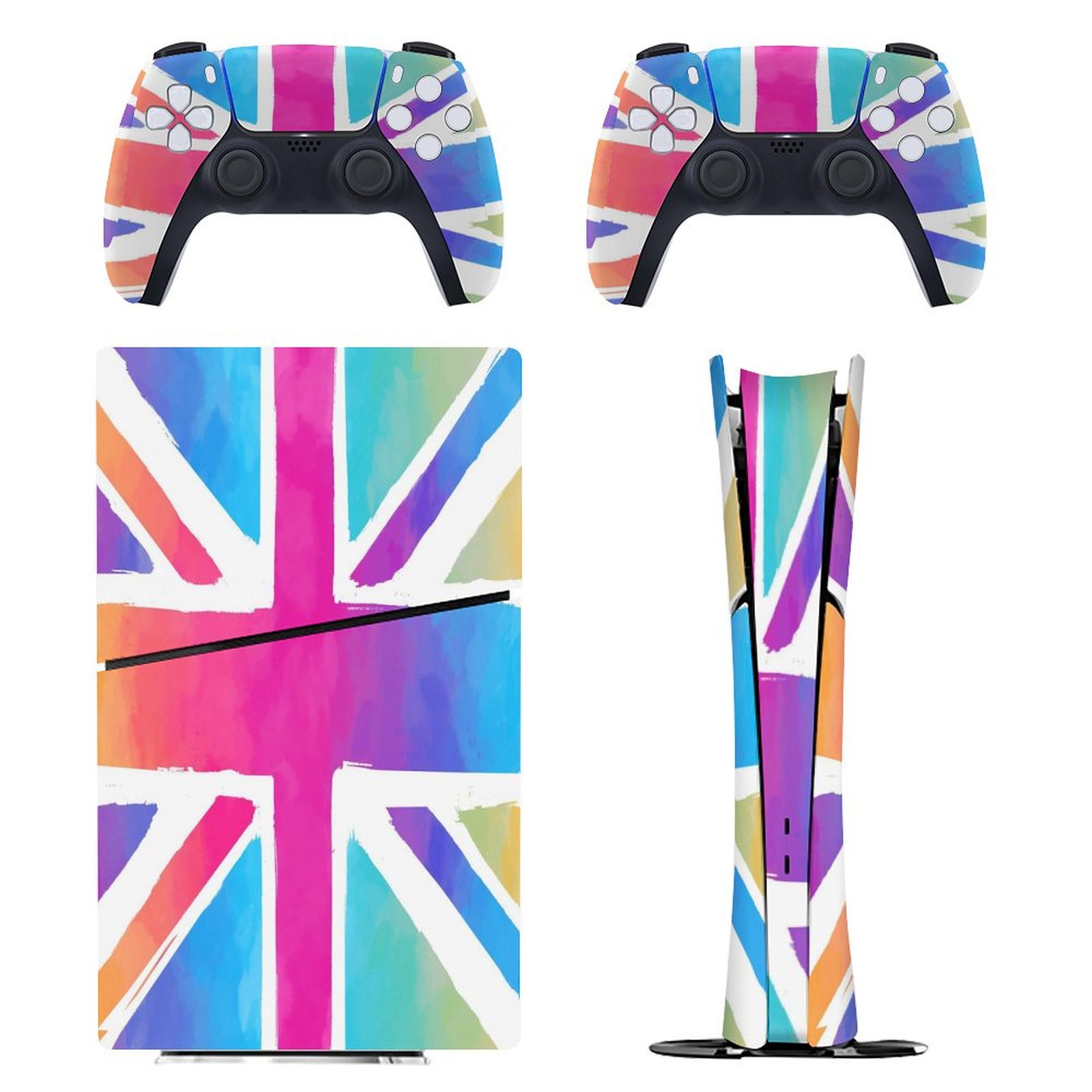 Flag, British, Gradient, Rainbow PS5/PS5 Slim Digital Disc Skin Sticker ...