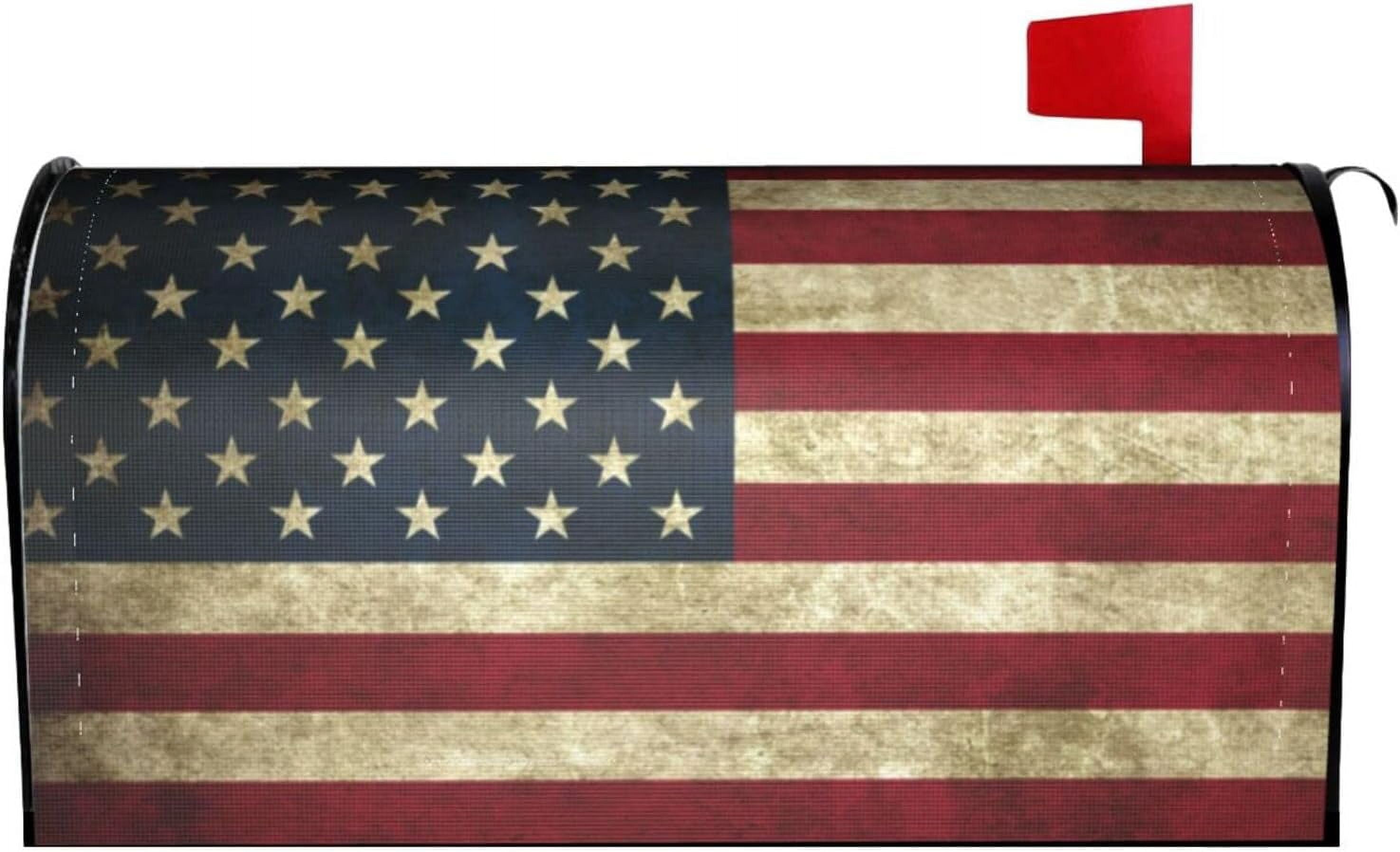 Flag Celebration Fireworks Independence Day Magnetic Mailbox Covers ...