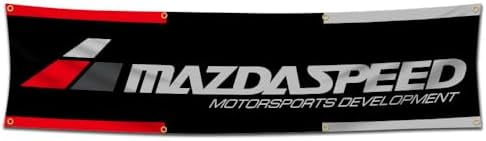Flag Compatible with Mazda Speed Banner MazdaSpeed Racing Flag Decor ...