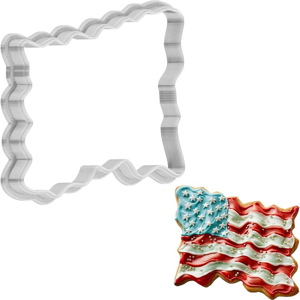 Flag Cookie Cutter 4 Inch Made in USA by WONDERTORY - Walmart.com