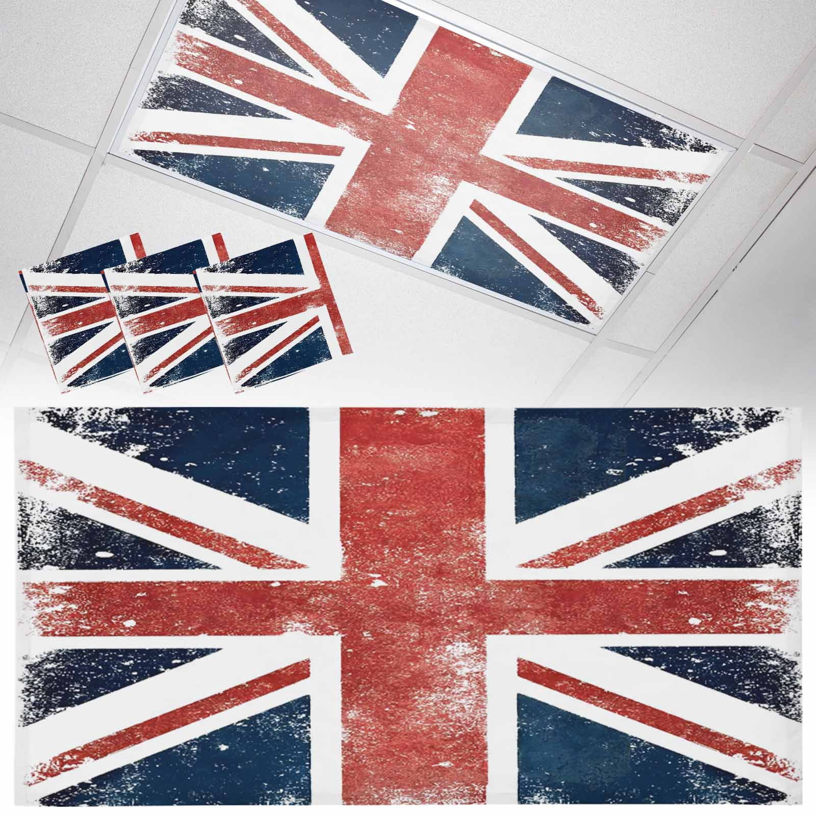 Flag Day Fluorescent Light Covers Flag Pattern Modern Simple Red White ...