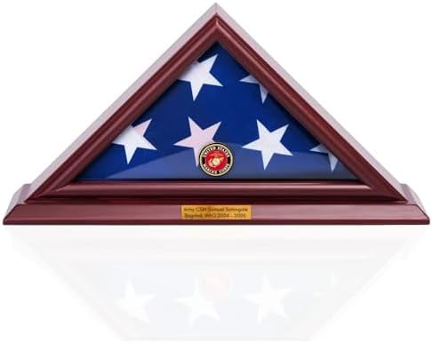 Flag Display Case for 3x5 Folded Flags, Flag Box Display case- NOT for ...