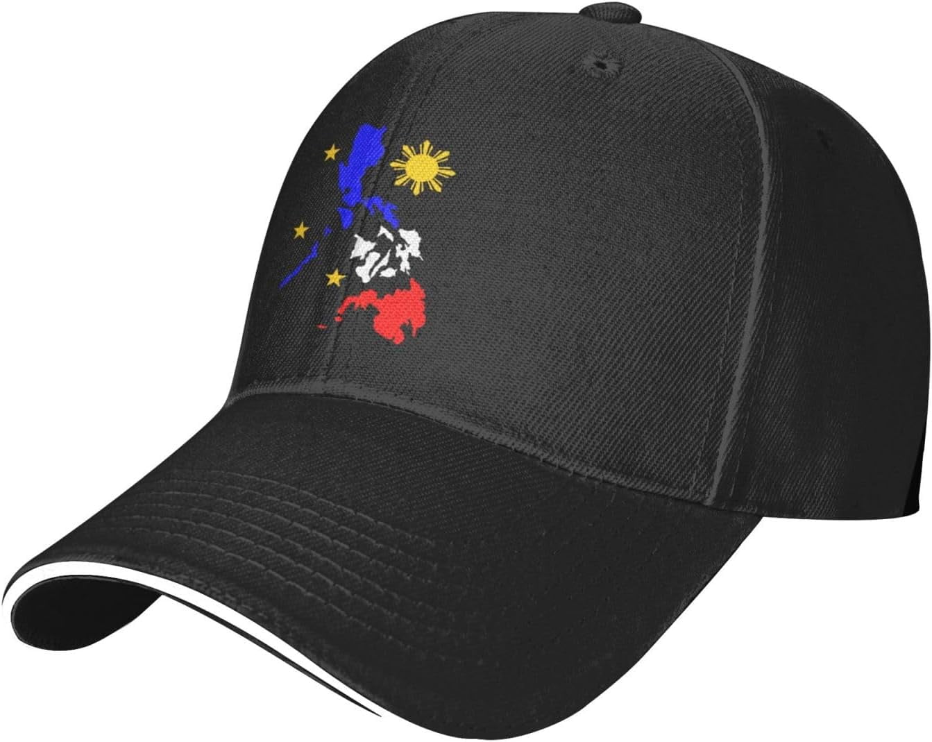 Flag Filipino Map Philippines Hat Baseball Cap Duck Tongue Cap Adult ...