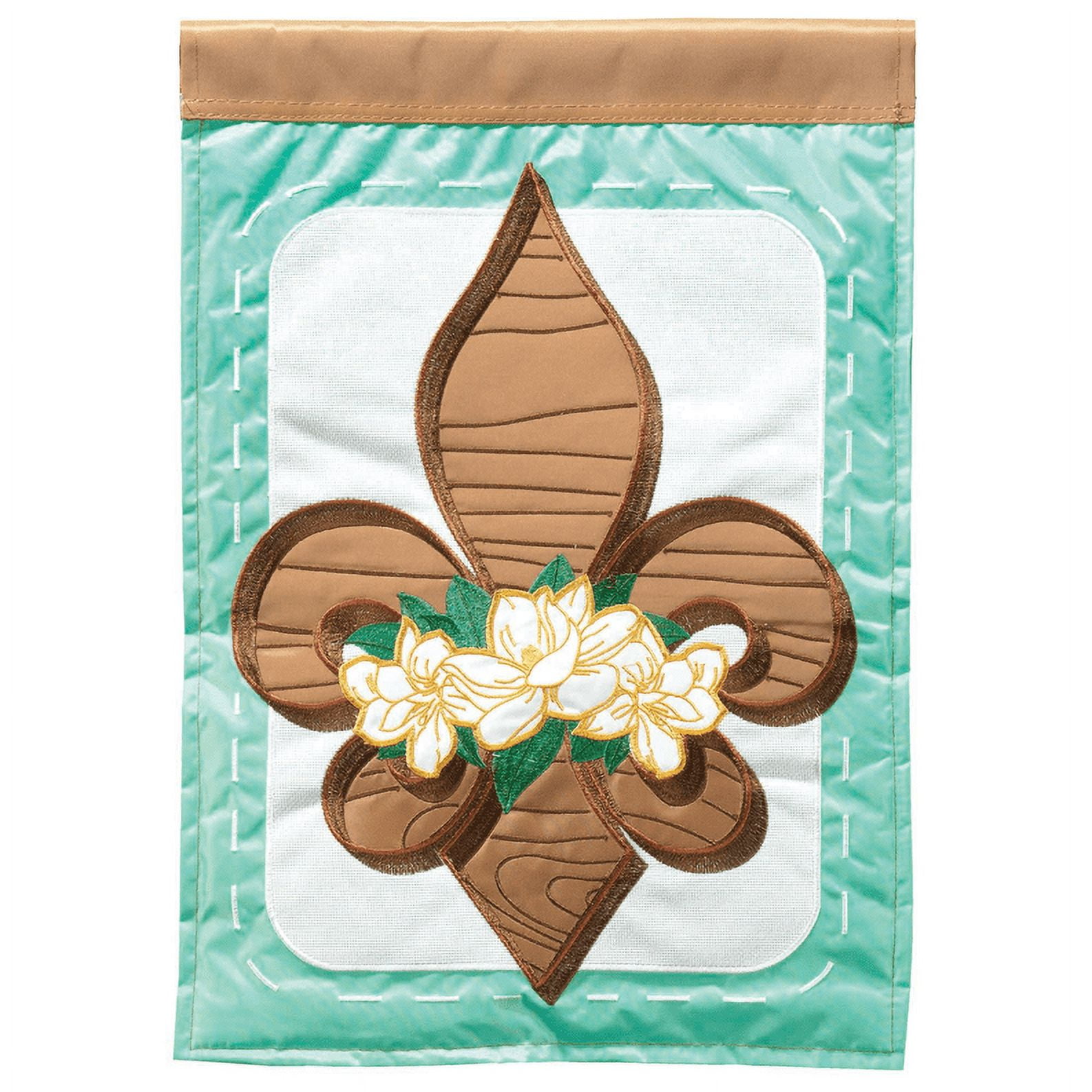 Flag Fleur-De-Lis Magnolia Burlap - Walmart.com
