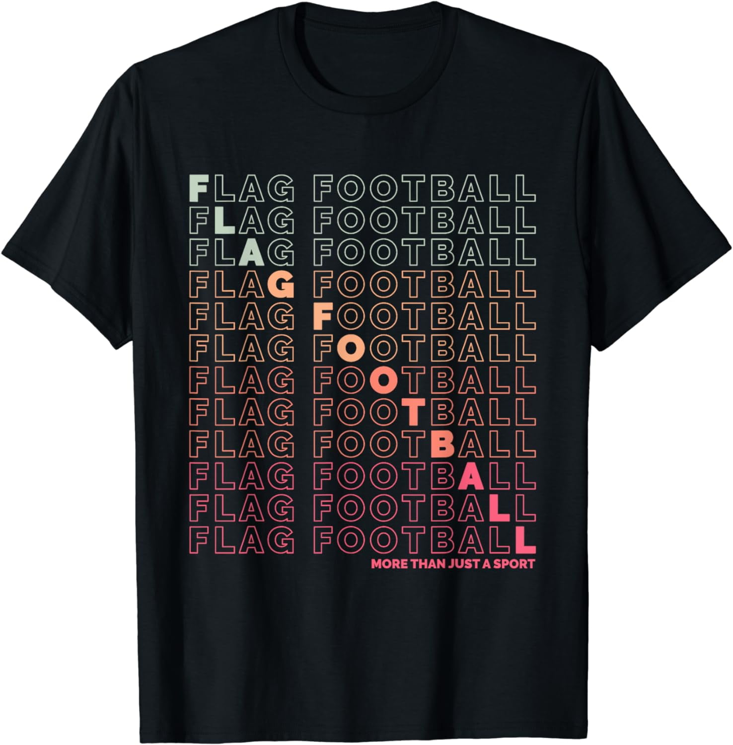 Flag Football Apparel for Men, Boys and for Girls Flag Football T-Shirt ...