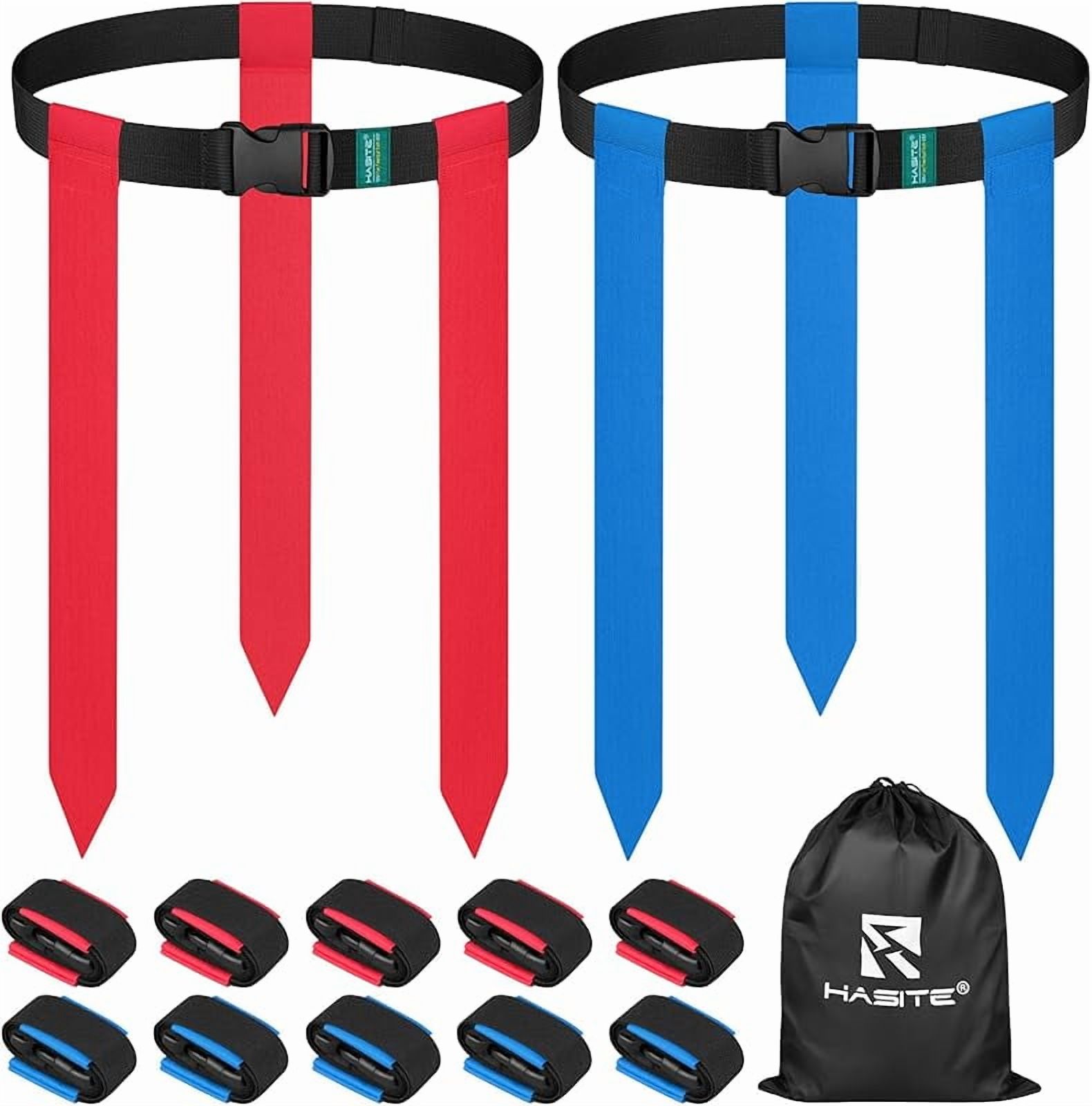 Flag Football Belts, 2/4/10/14 pcs of Adjustable Flag Football Set with ...