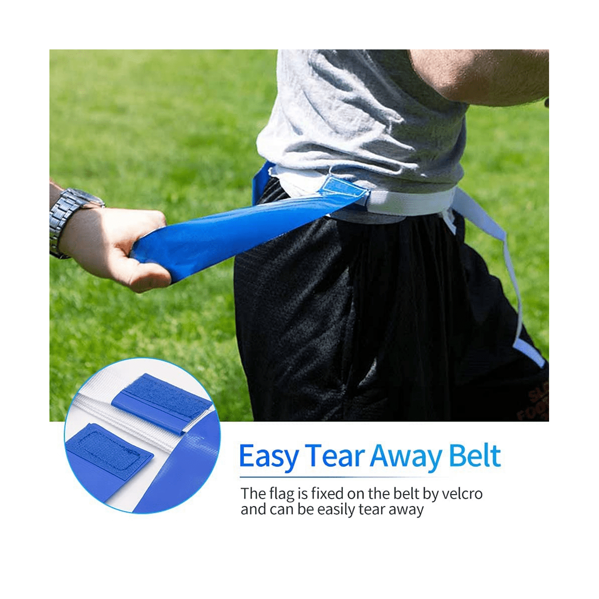 Flag Football Set,14 Player Flag Football Belts and Flags Set, Belt or ...