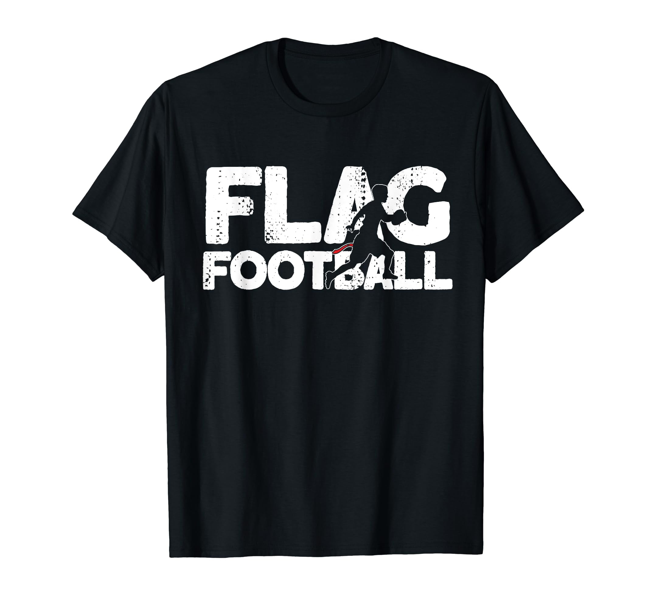 Flag Football Silhouette on Flag Football T-Shirt - Walmart.com
