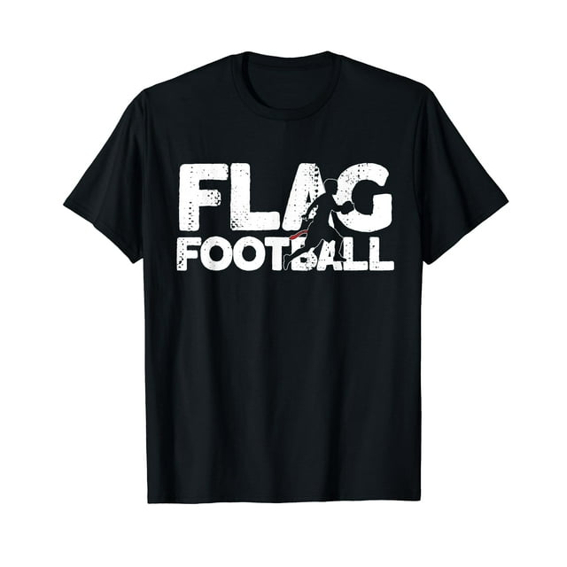 Flag Football Silhouette on Flag Football T-Shirt - Walmart.com