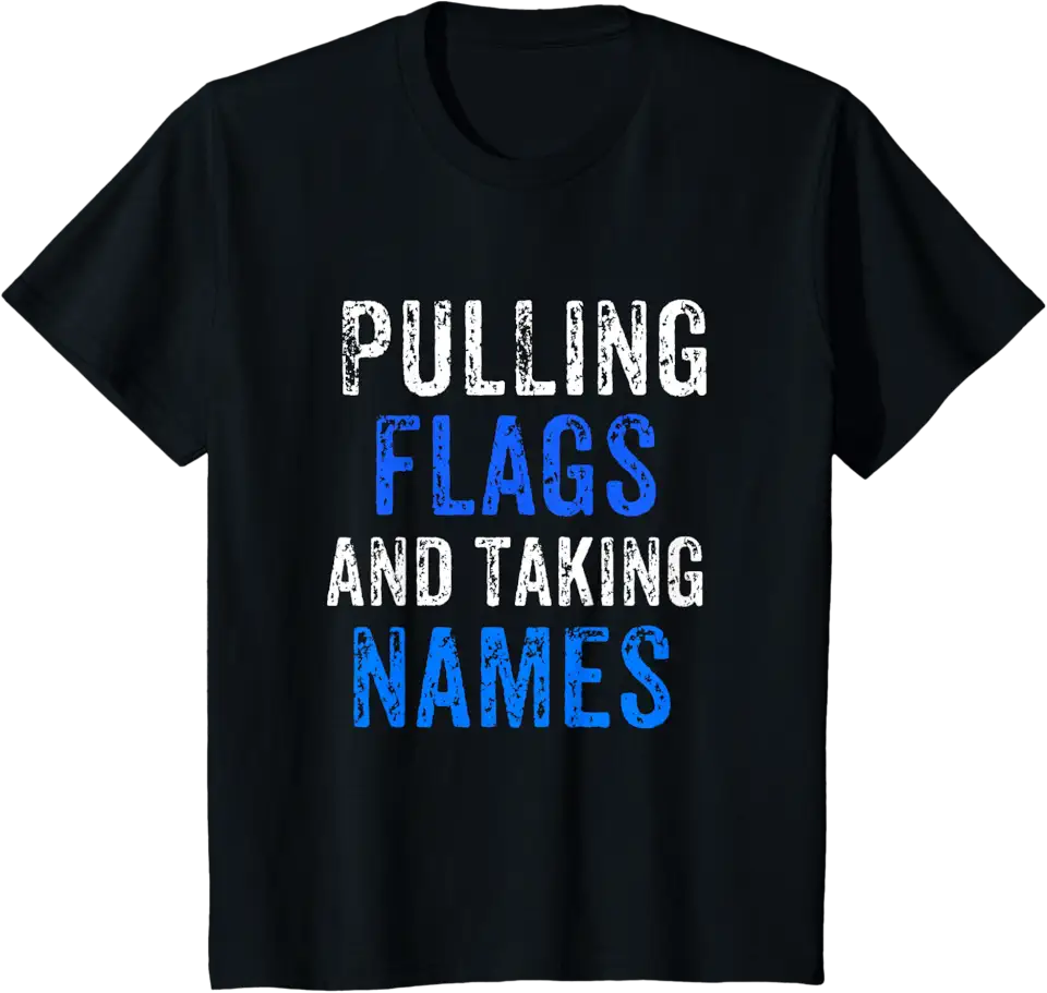 Flag Football T-Shirt for Guys Or Girls Who Love Football T-Shirt ...
