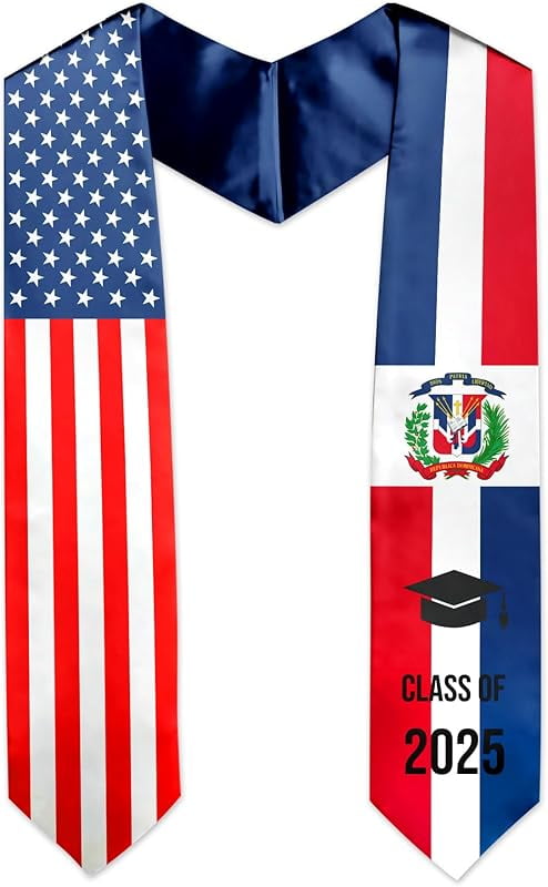Flag Graduation Sash Graduation Stole Class of 2025 for Graduation's ...