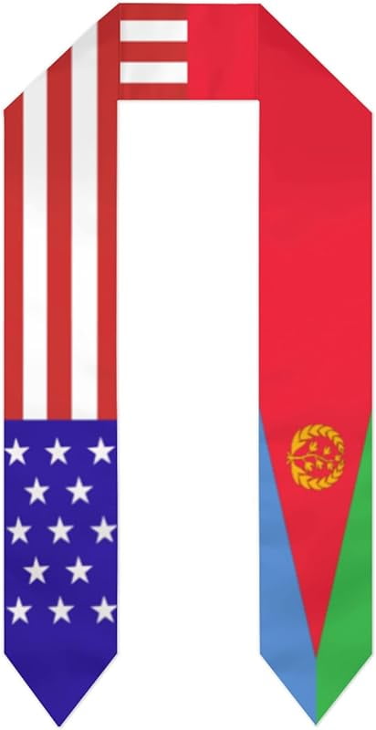 Flag Graduation Stole Scarf Shawl Sash for Abroad Student International ...