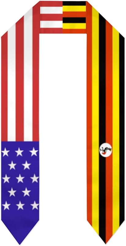 Flag Graduation Stole Scarf Shawl Sash for Abroad Student International ...