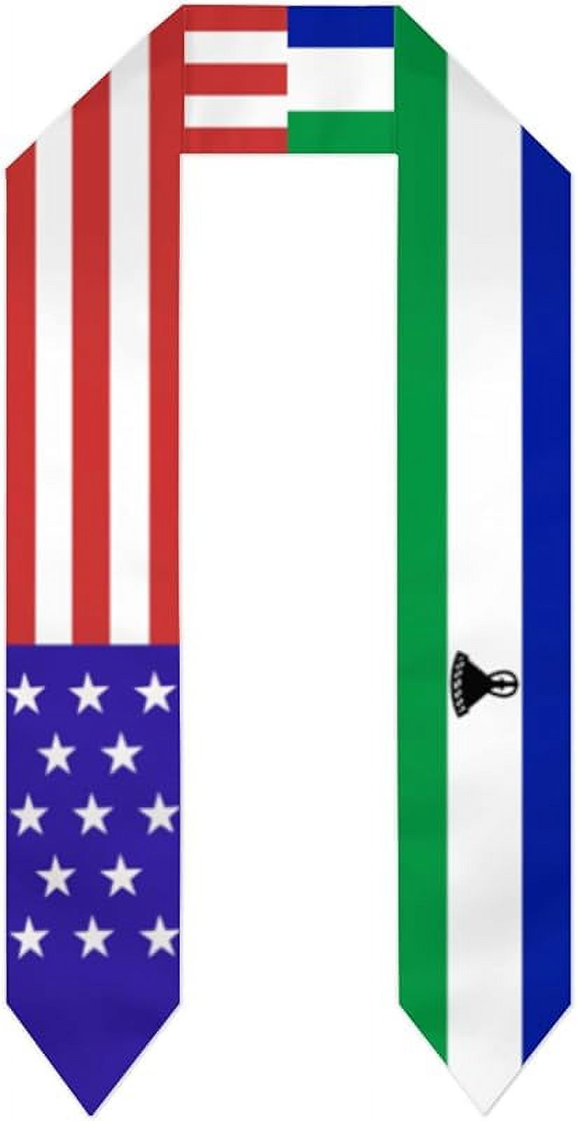 Flag Graduation Stole Scarf Shawl Sash for Abroad Student International ...