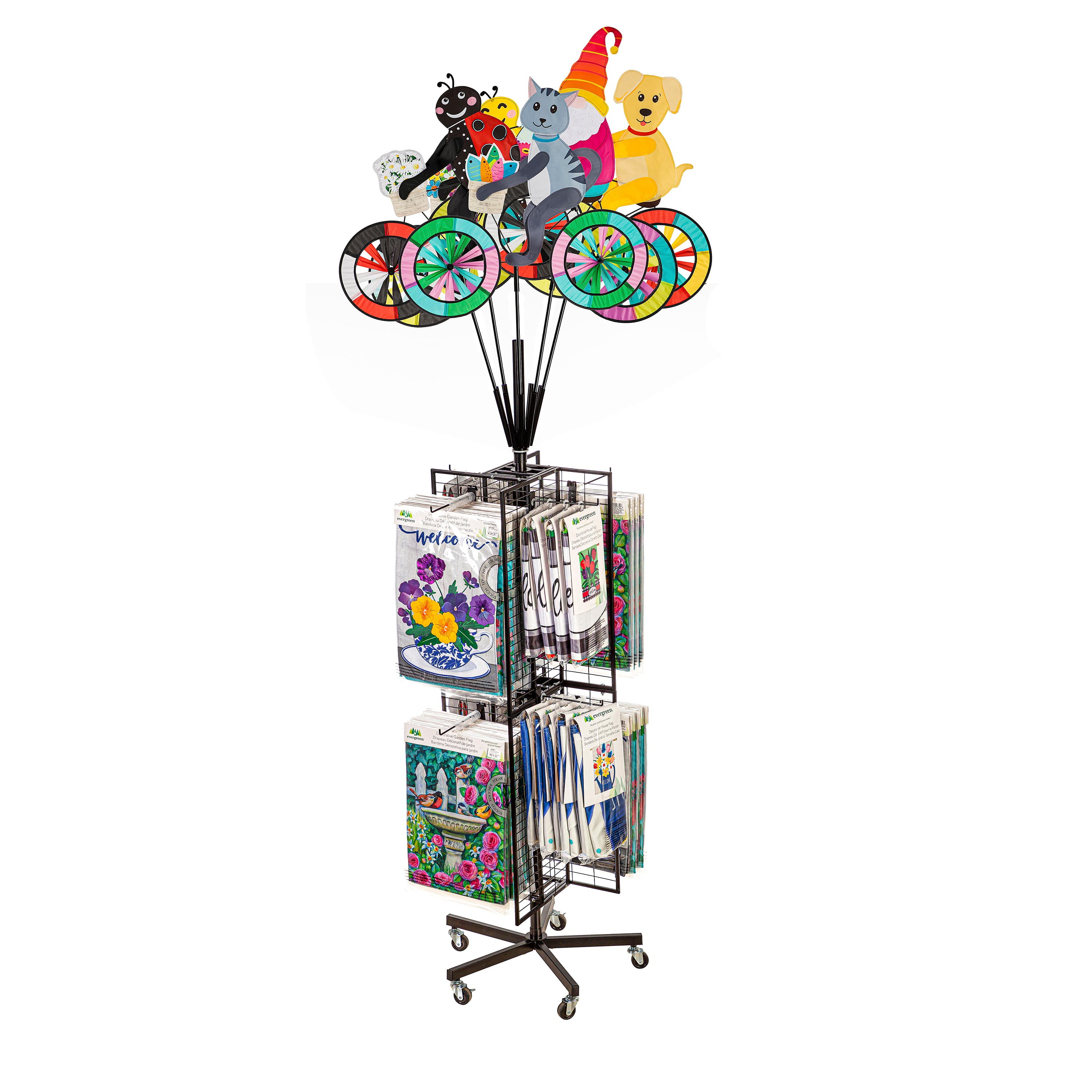 Flag Grid Display with Pinwheel Holder - Walmart.com