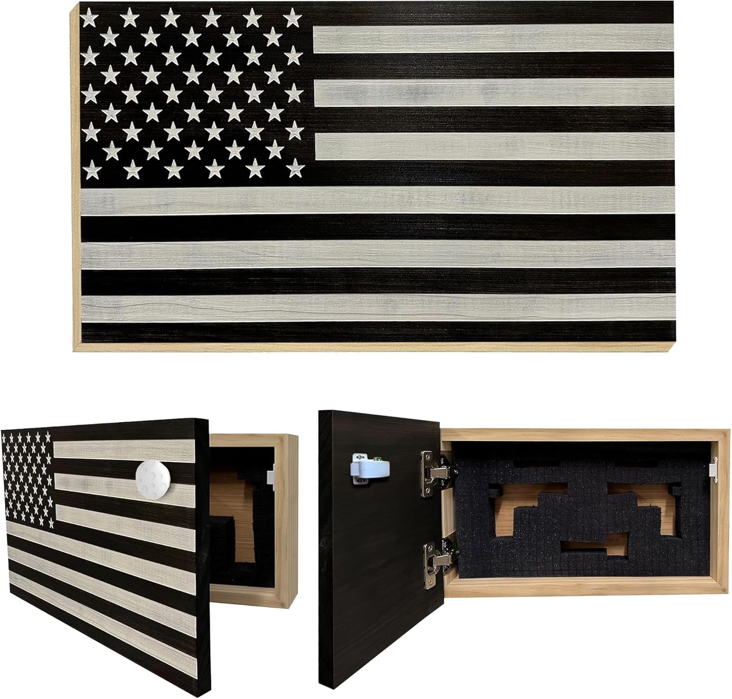 Flag Hidden Gun - Quick Access Hidden Gun Shelf - Concealment Shelf ...