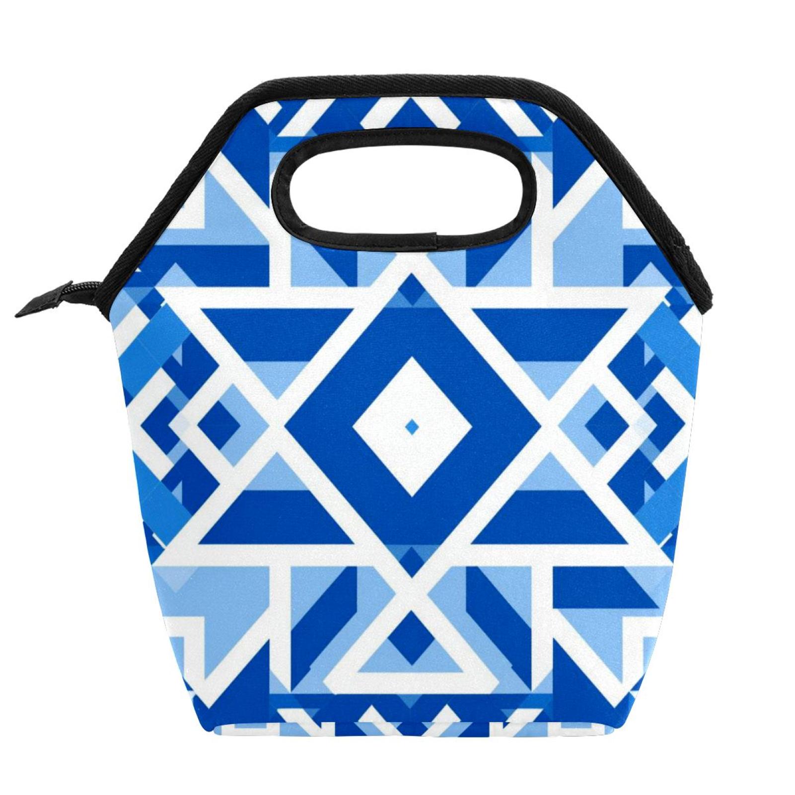 Flag of Israel Large Capacity Lightweight Printed Insulated Ideal Lunch ...