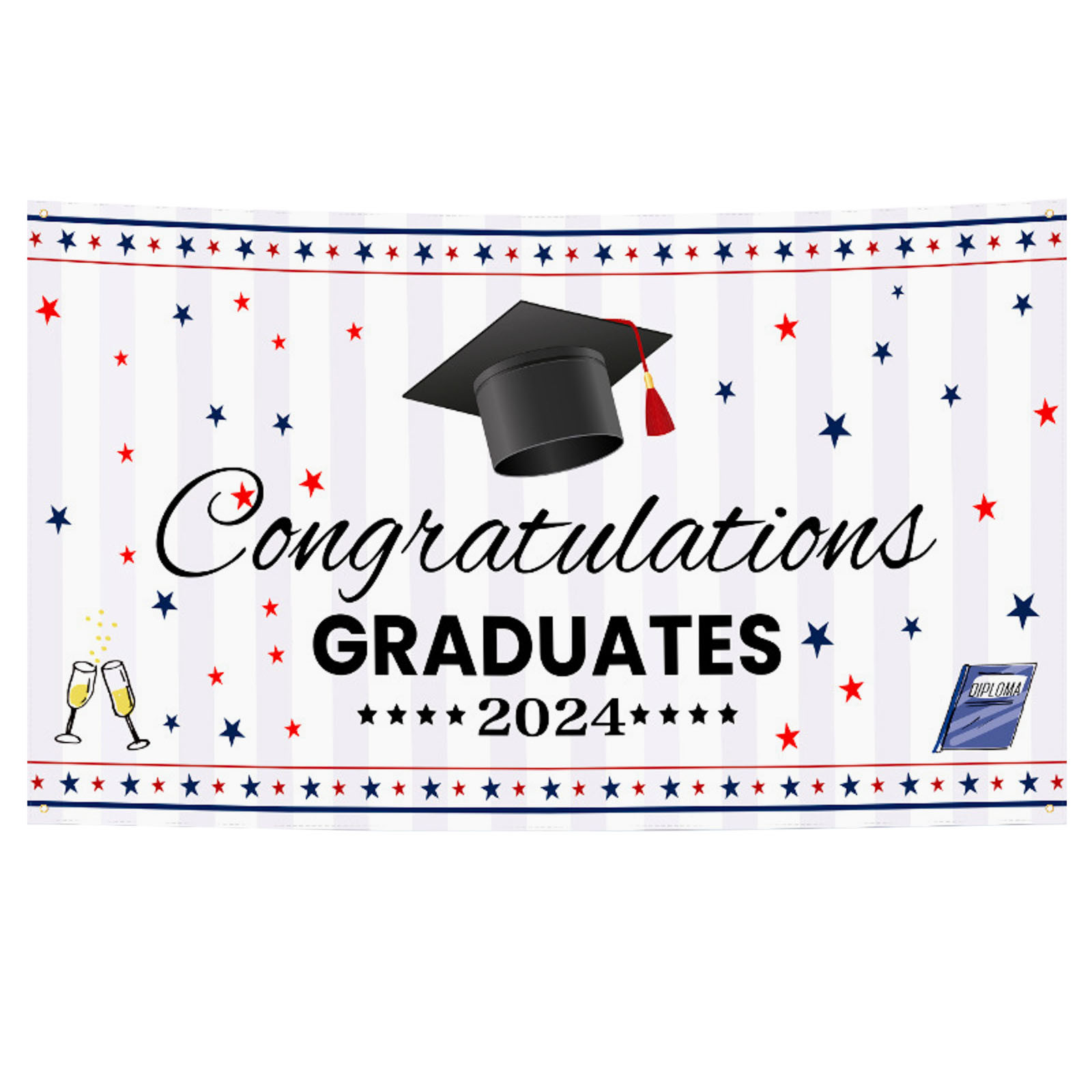 Flag Kits for Porch Graduation Season Background Cloth Graduation Party ...