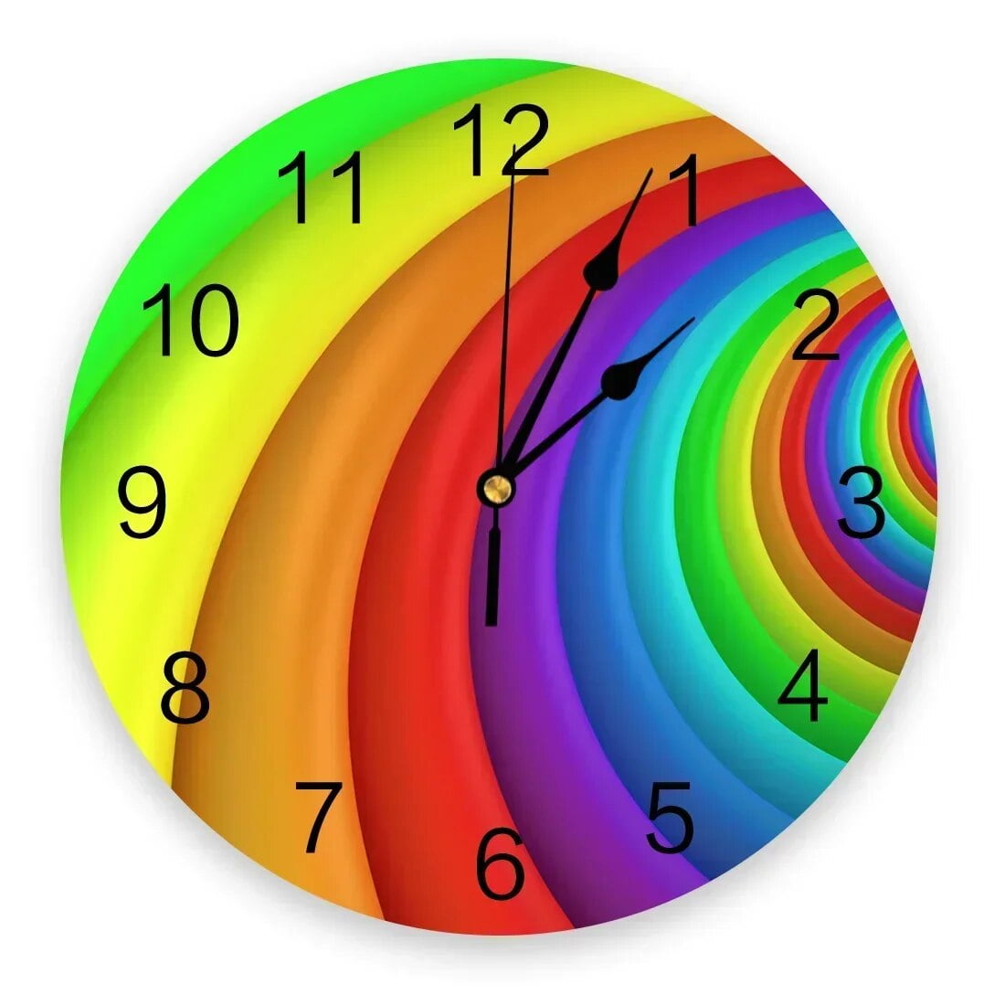 Flag Lgbt Pride 3d Wall Clock Modern Design Farmhouse Decor Kitchen ...