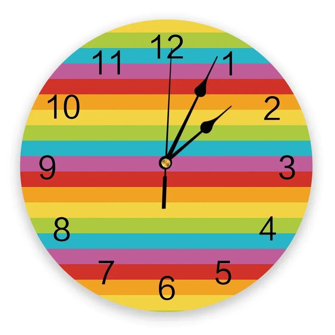 Flag Lgbt Pride 3d Wall Clock Modern Design Farmhouse Decor Kitchen ...