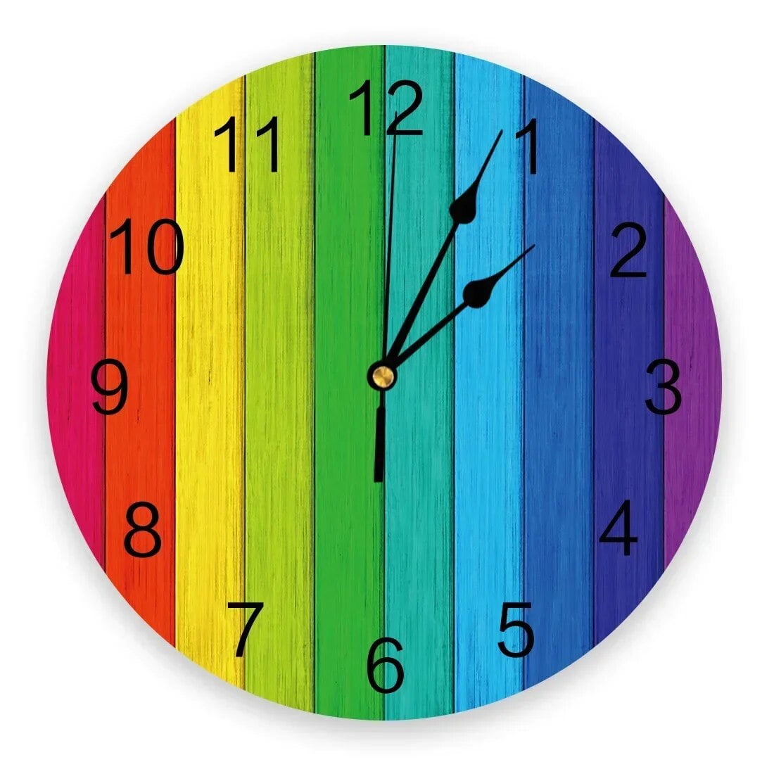 Flag Lgbt Pride 3d Wall Clock Modern Design Farmhouse Decor Kitchen ...