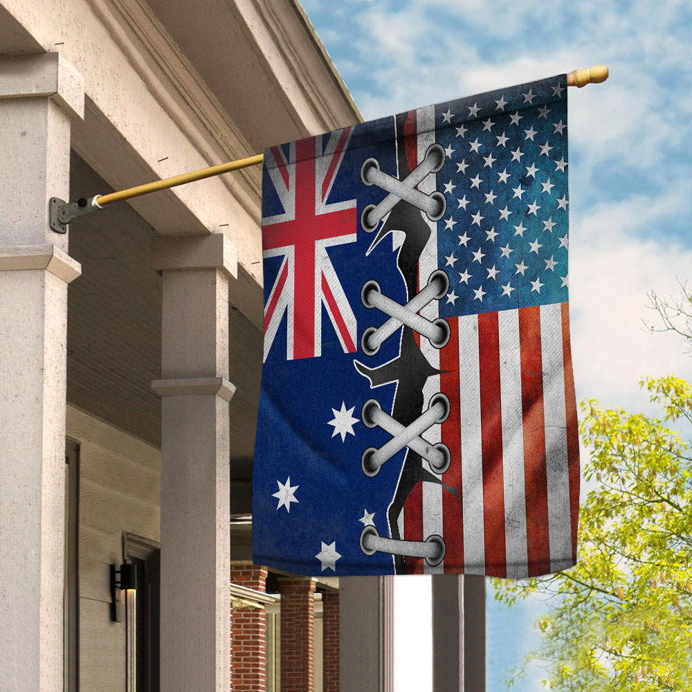 Flag Made In America With Australian Parts Australian American ...