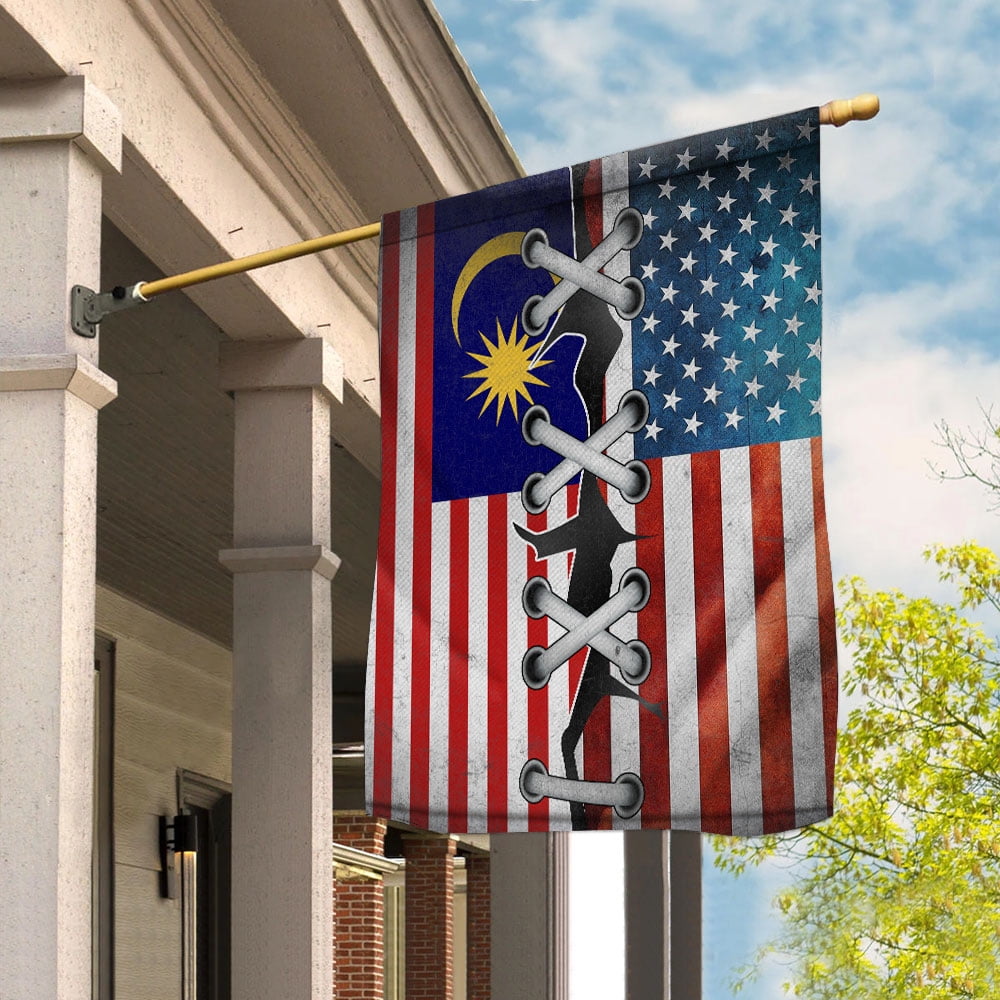 Flag Made In America With Malaysian Parts Malaysian American Friendship ...