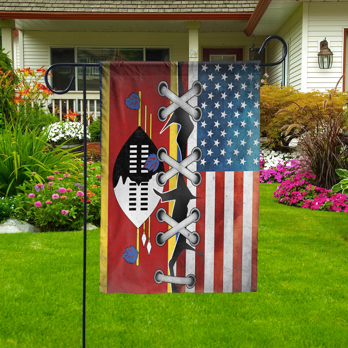 Flag Made In America With liSwati Parts liSwati American Friendship ...