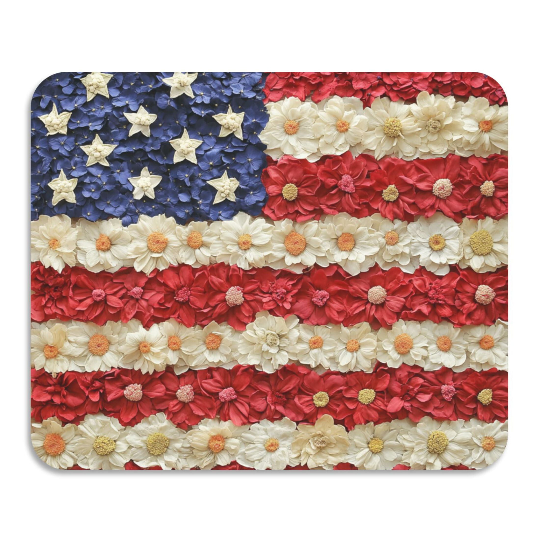 Flag Made by Flowers Diatomite Dish Drying Mat Drain Pad for Kitchen ...