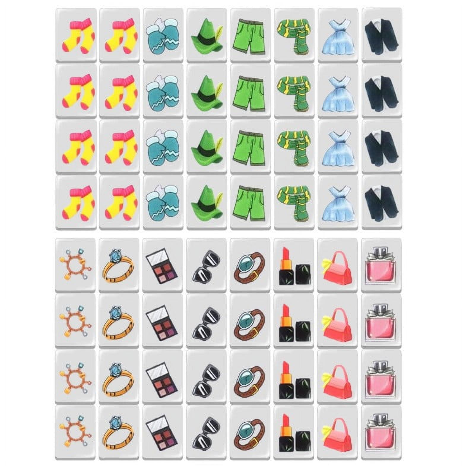 Flag MahJong, Mahjong Tile Set Puzzle Mahjong Set, 64 Tiles Mahjong ...