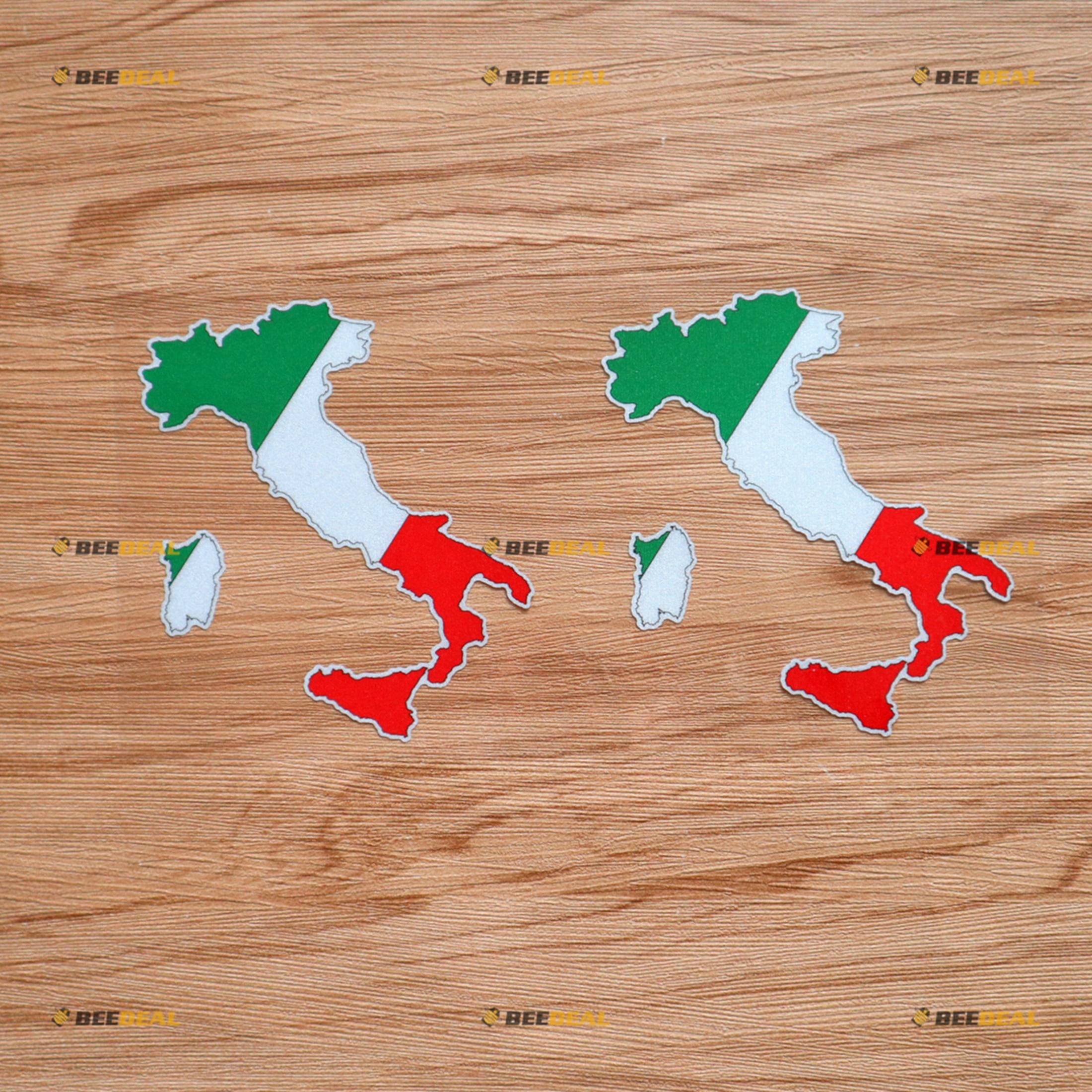 Flag Map of Italy Italia Italian Car Sticker Decal Vinyl - 2 Pack ...