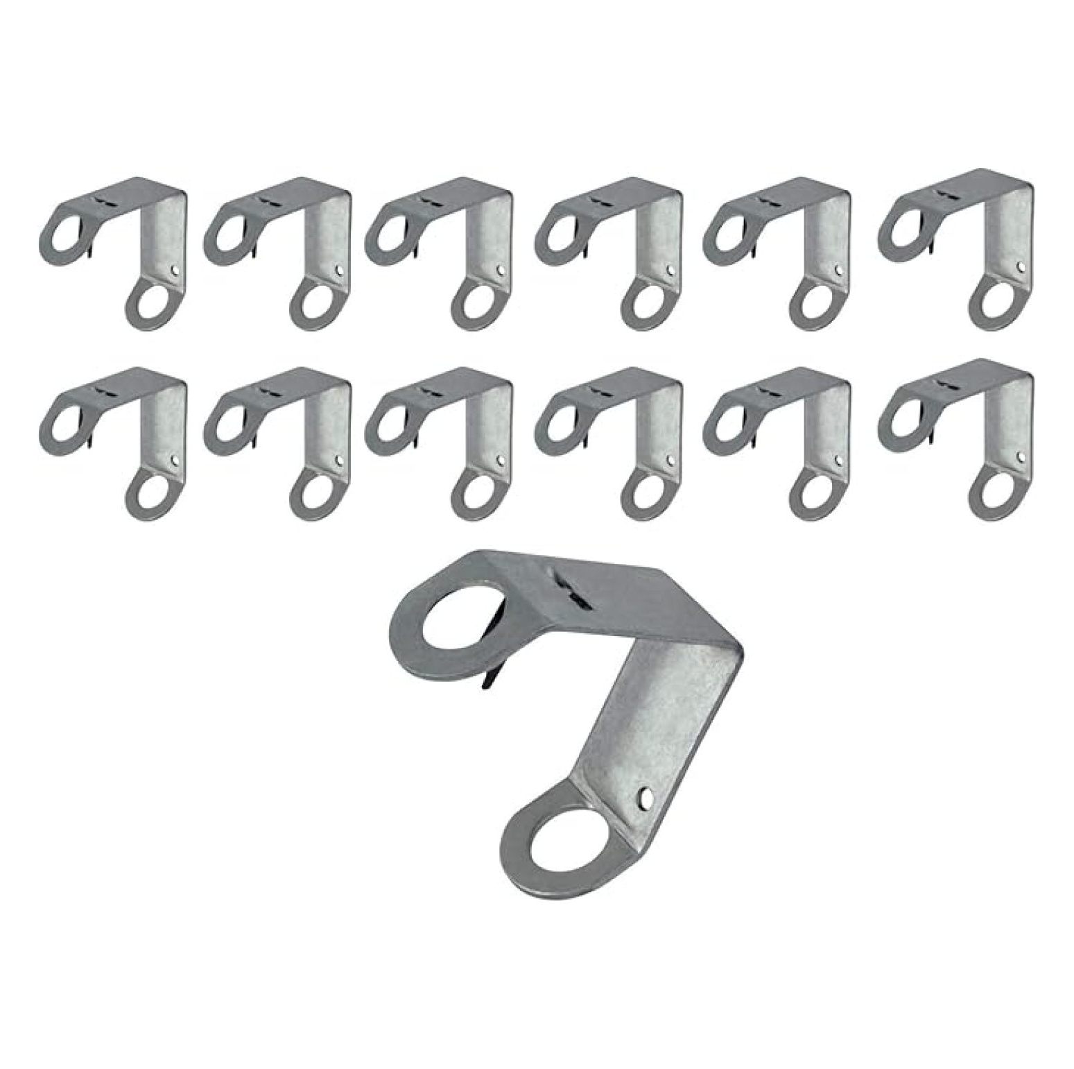 Flag Mounting Brackets 12-Pack - Aluminum Classroom Flag Holders for ...