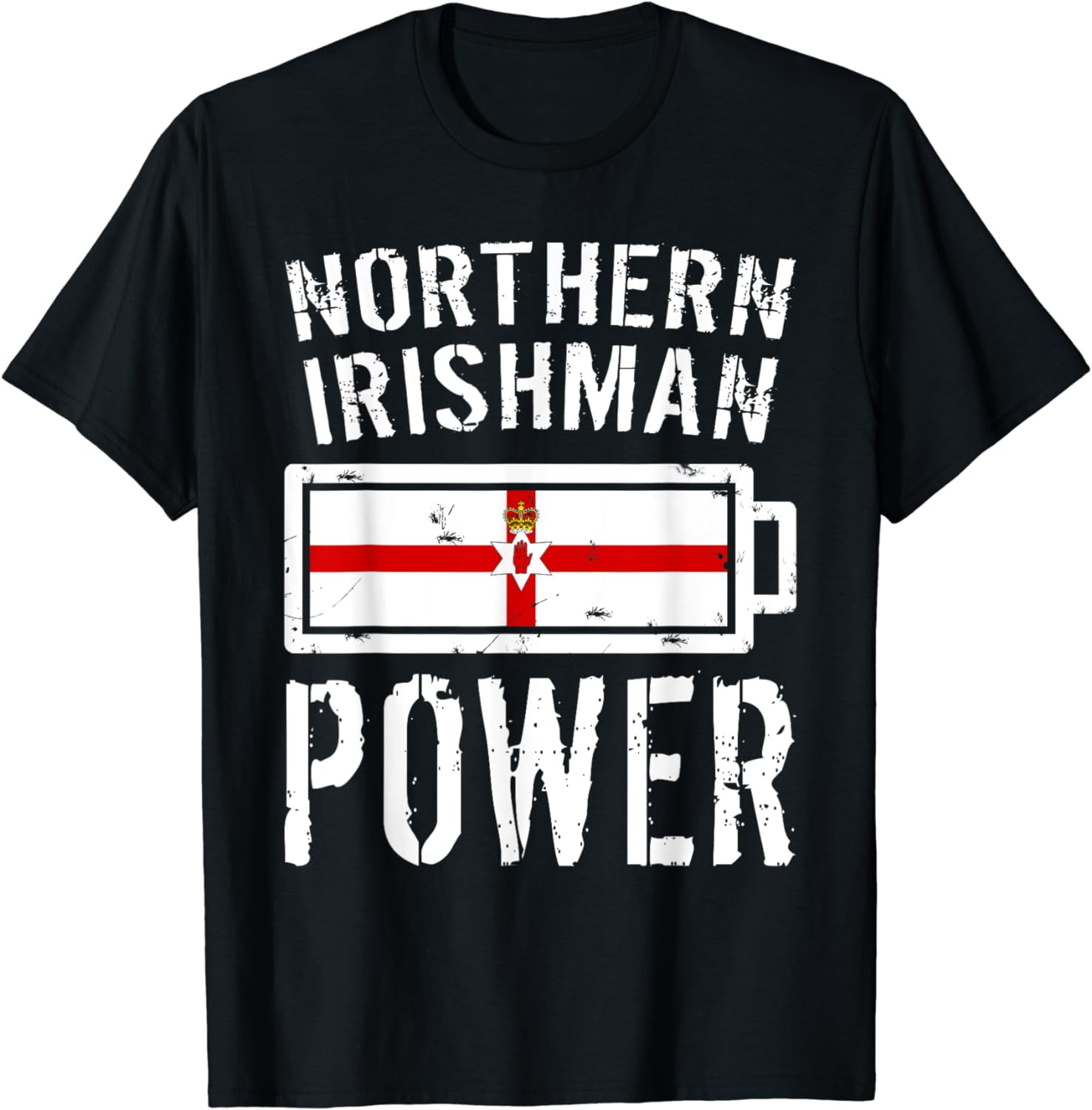 Flag | Northern Irishman Power Battery Proud Tee T-Shirt - Walmart.com