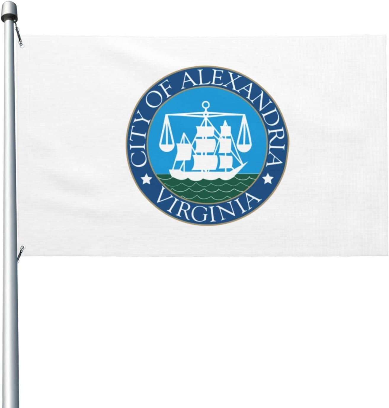 Flag Of Alexandria, Virginia Flag 3x5 Ft Durable Polyester Double-Sided ...