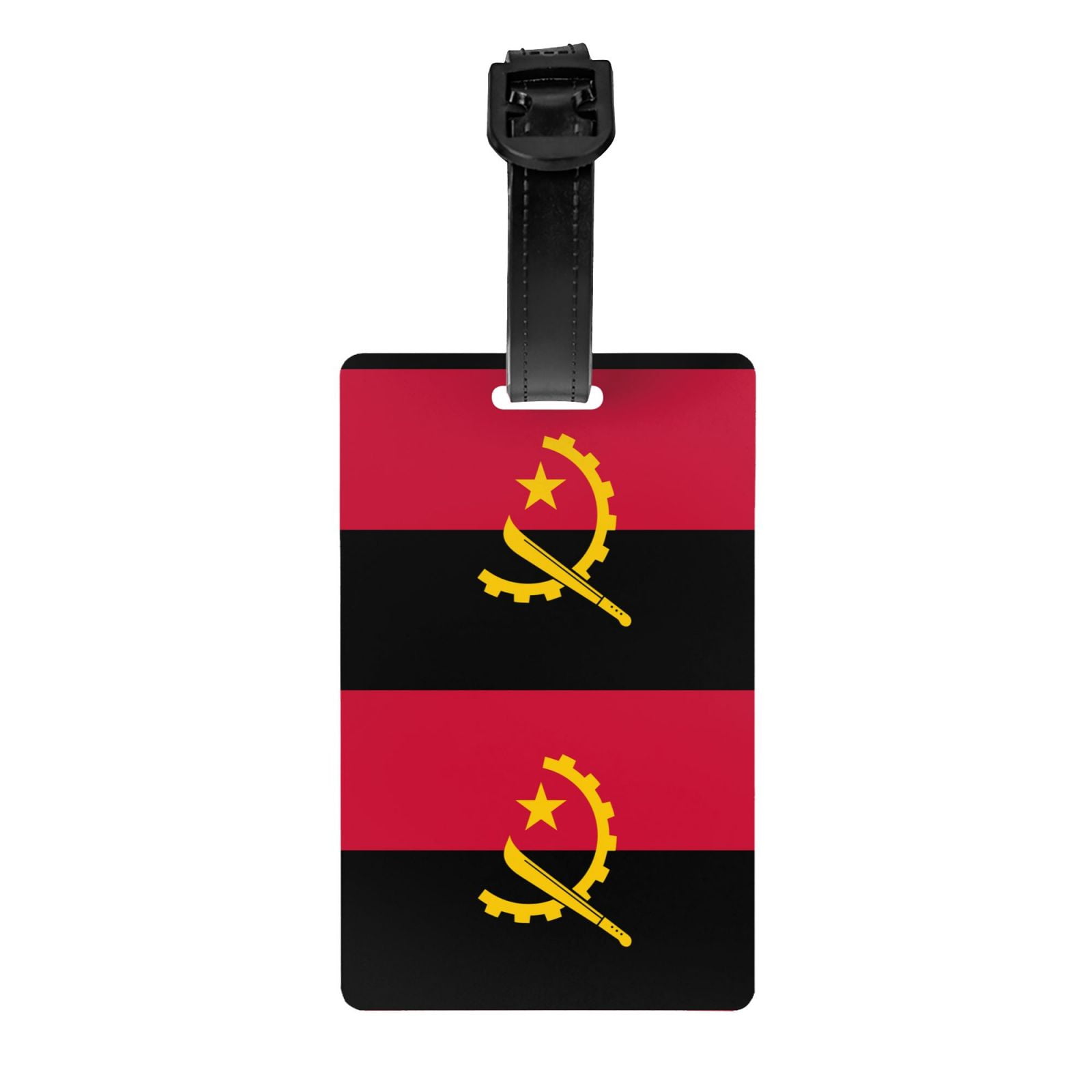 Flag Of Angola Luggage Tag Name Id Card Suitcase Labels Identifiers Pvc ...