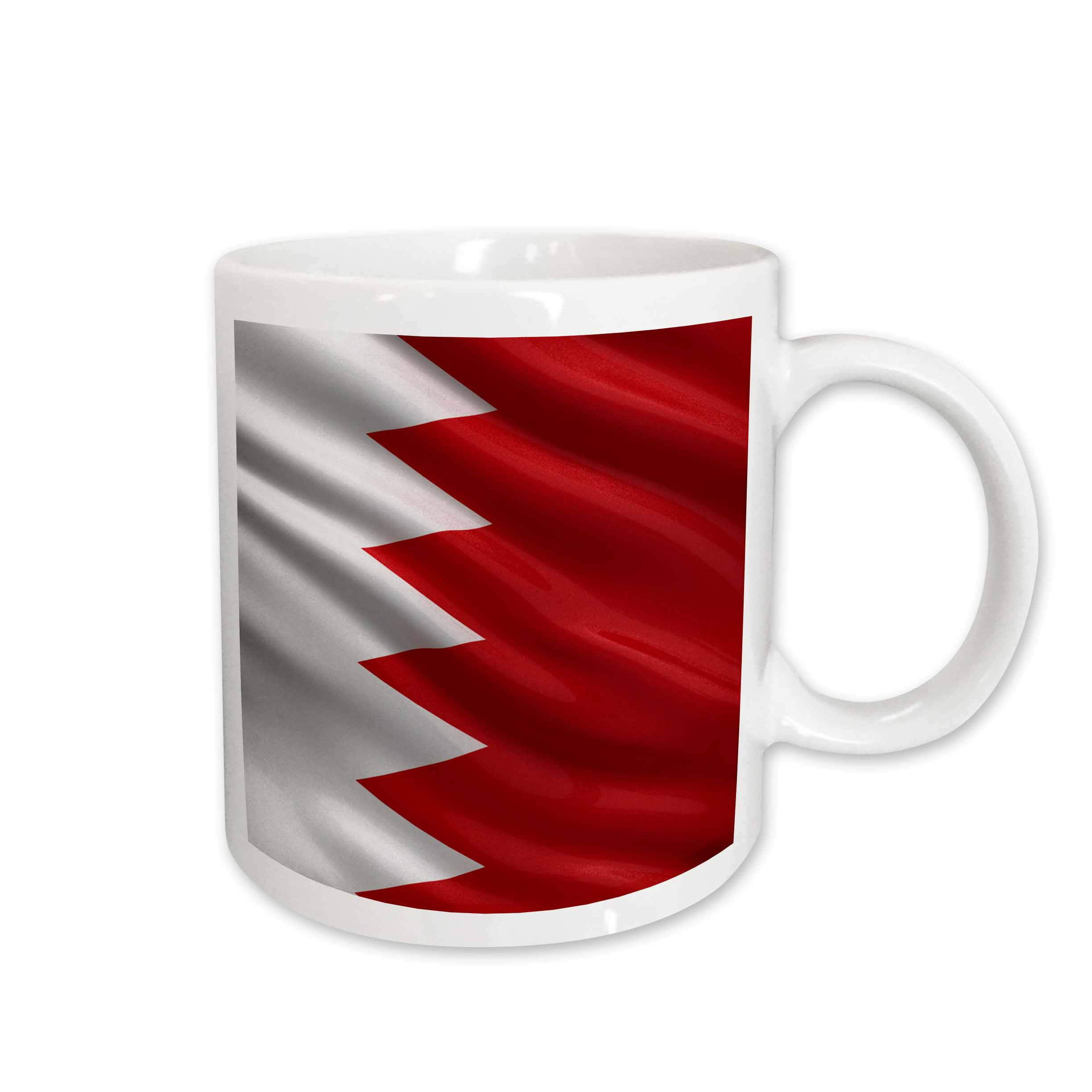 3drose, Flag of Bahrain Waving in the Wind, 15oz Mug - Walmart.com