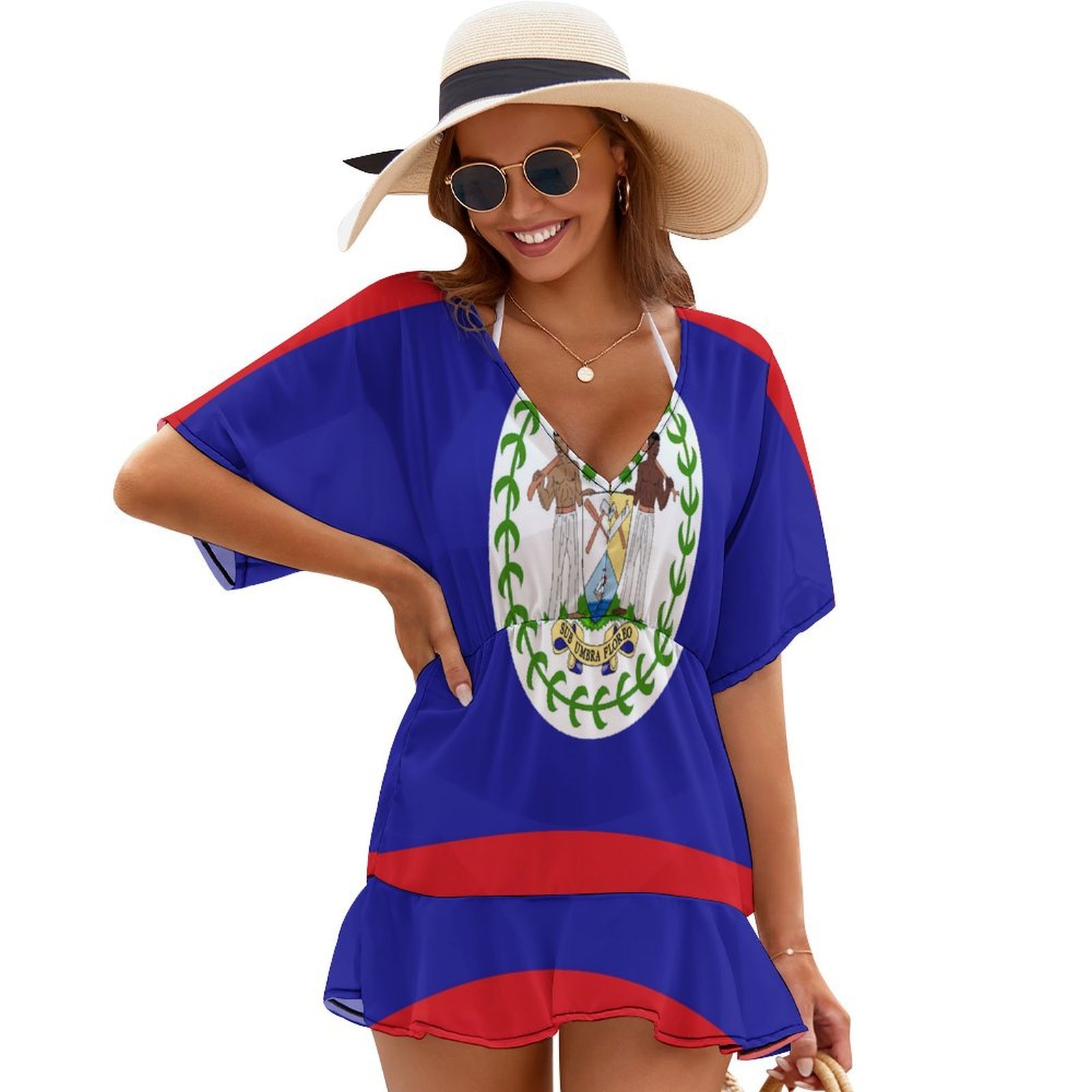 Flag Of Belize Women's Luxury Party Dress Evening Dresses Ladies Cover ...