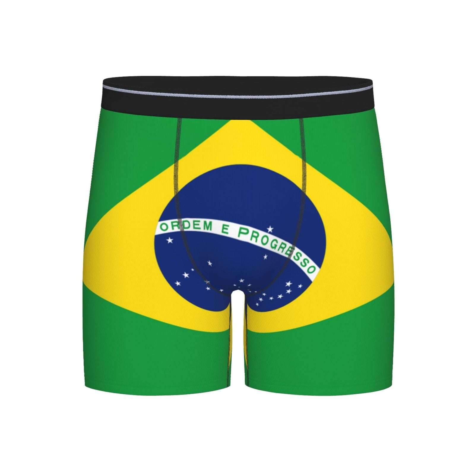 Flag Of Brazil Boxer Briefs Novelty Underwear With Fly Underwear For ...