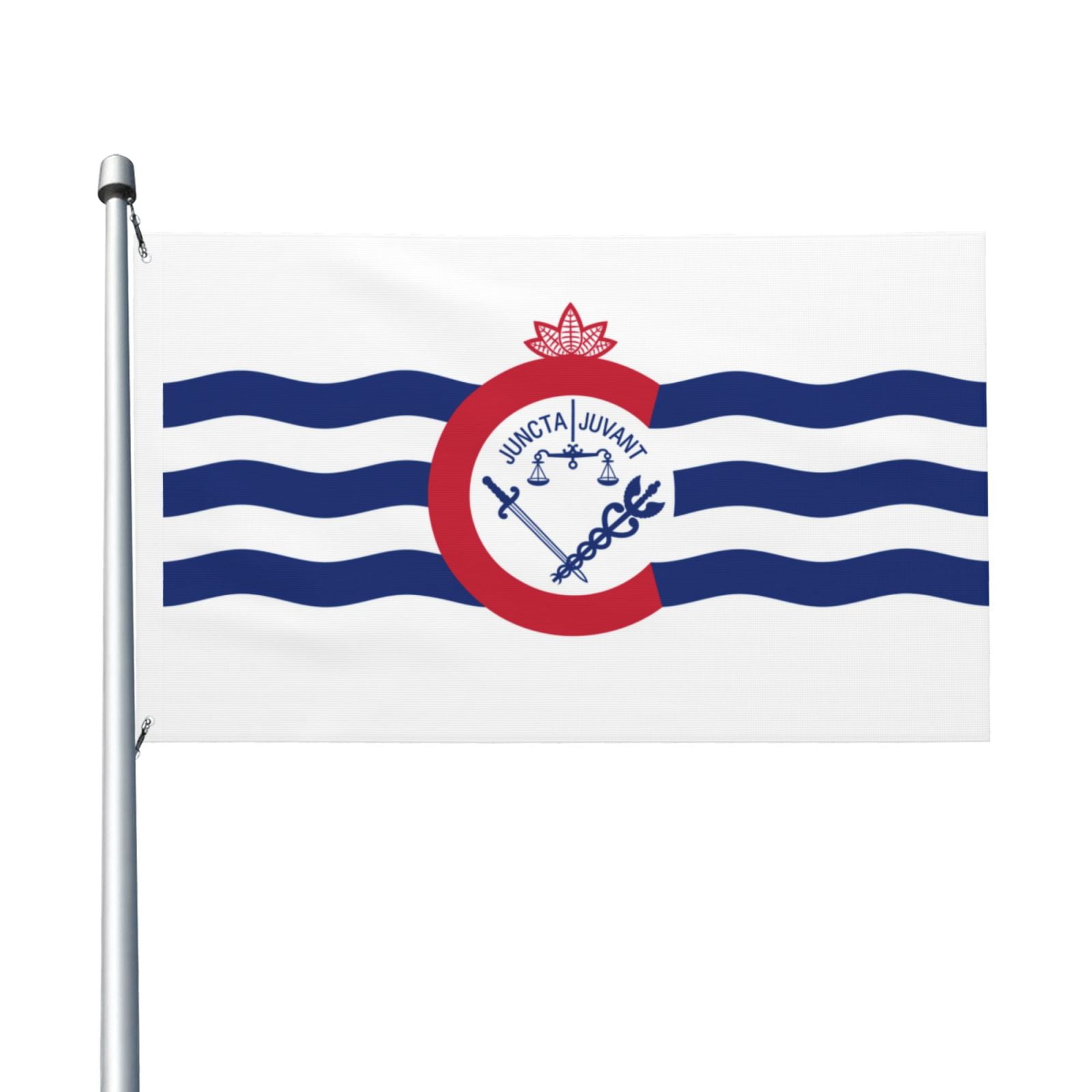 Flag Of Cincinnati, Ohio, Heavy Duty Polyester Falgs, Double Sided Flags Banner With 2 Brass ...