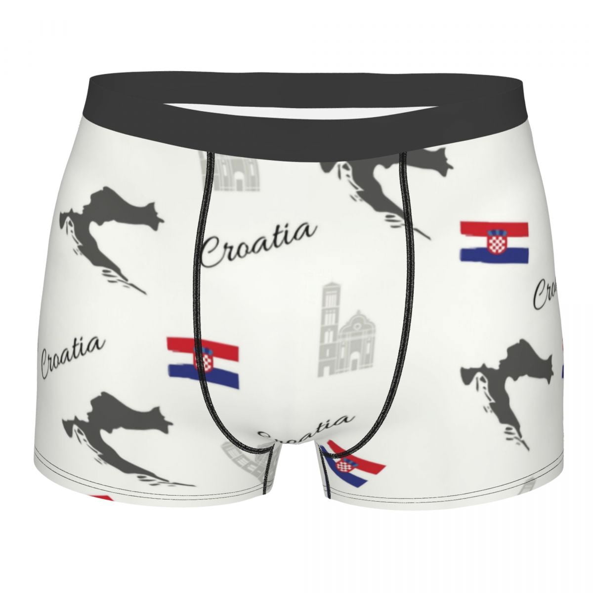 Flag Of Croatia Boxer Shorts For Homme 3D Print Male Croatian Patriotic ...