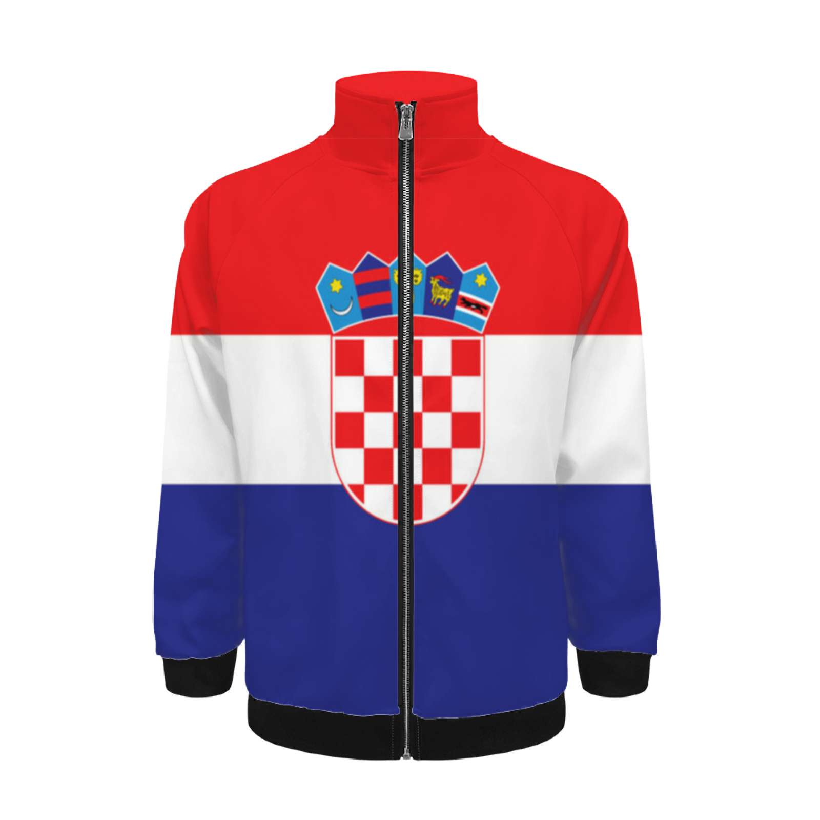 Flag Of Croatia Jacket Men's Street Cool Long Sleeves Coat Personality ...